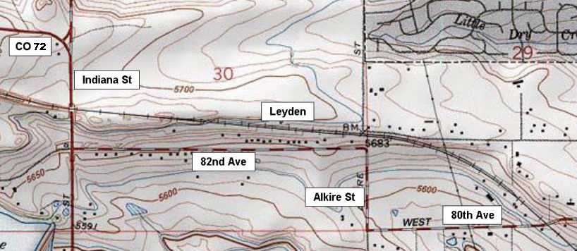 ColoradoRailfan.com Siding of Leyden